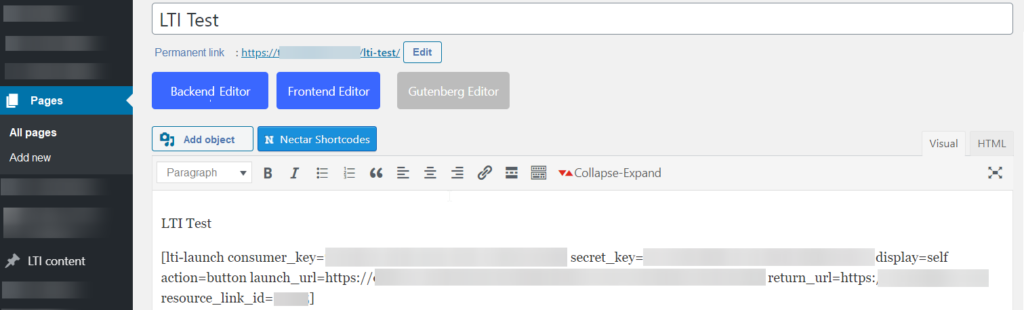 LTI integration: MeasureUp vs Wordpress